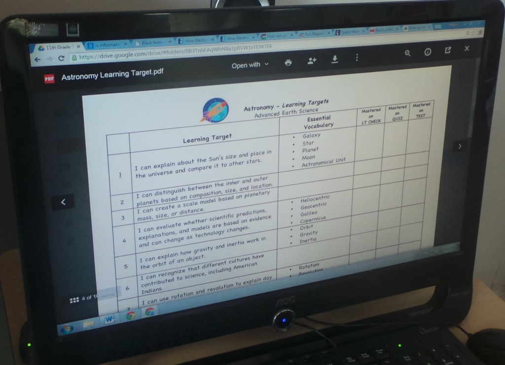 The Learning Target Experiment Part I - The Teaching Experiment